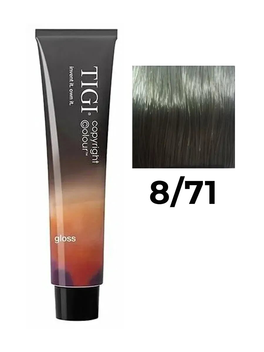 Крем краска 8/71 TIGI Gloss стойкая для волос 60 мл