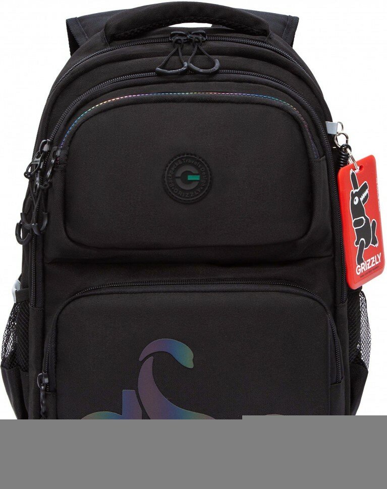 Рюкзак школьный GRIZZLY RB-553-4/1 черный