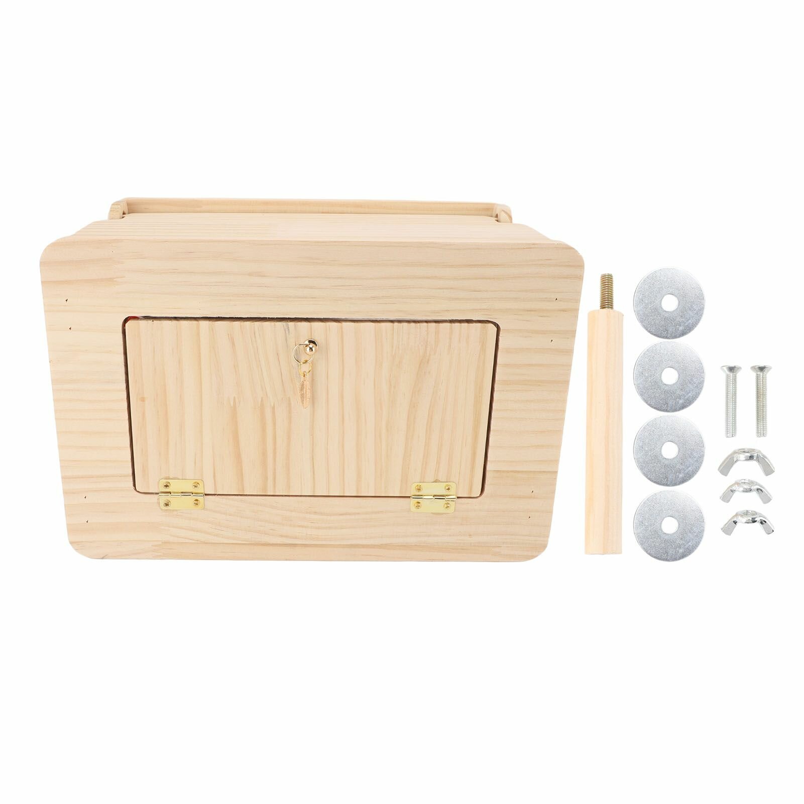 Деревянный птичий домик с акриловым окошком для попугаев, аксессуары для клеток и гнезд для разведения