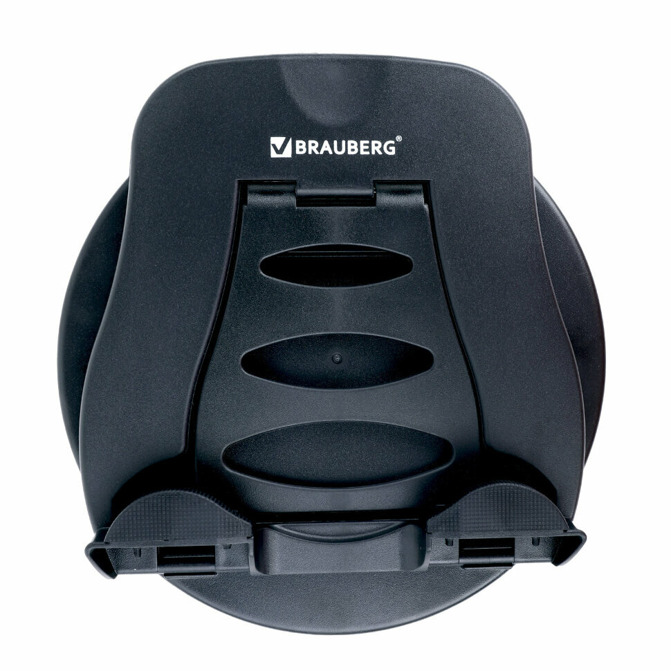 Подставка для ноутбука, планшета 220х210х165 мм, вращающаяся, черная, BRAUBERG, 513794, 513794