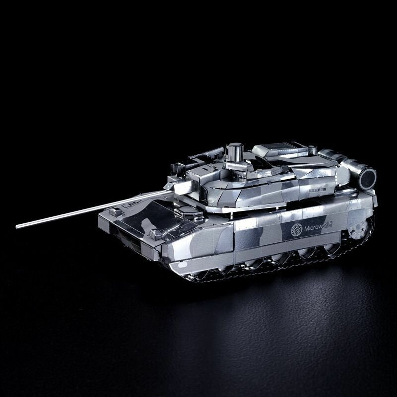 Металлическая сборная модель, MicroWorld "танк Леклерк", соберите сами, 3D пазл / головоломка конструктор для малышей, развивающие игрушки / подарок для мальчика