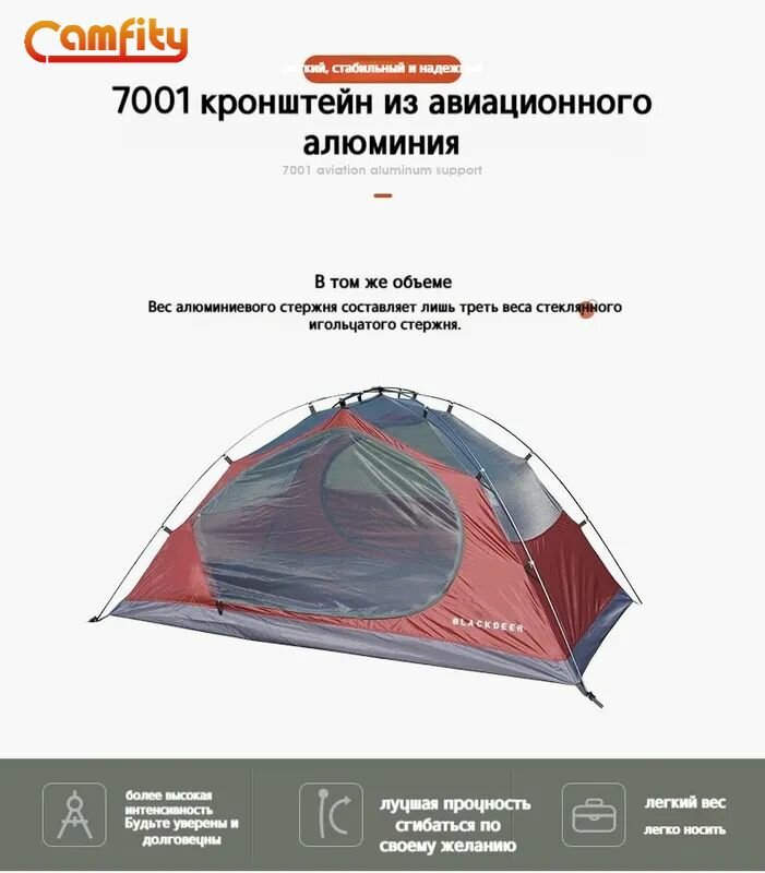 Палатка CamFity оливковый — фото 1