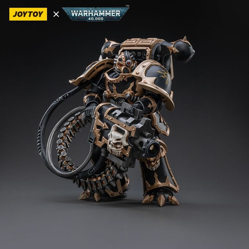 Подвижная фигурка JOYTOY Warhammer 40000 Black Legion Chaos Lord, Chaos Space Marines Black Havoc, подарок для мальчиков и девочек