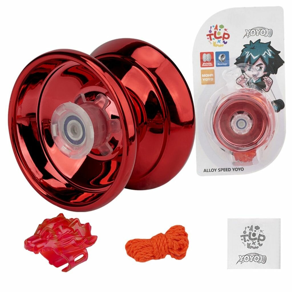 Йо-йо из легированного металла-красный