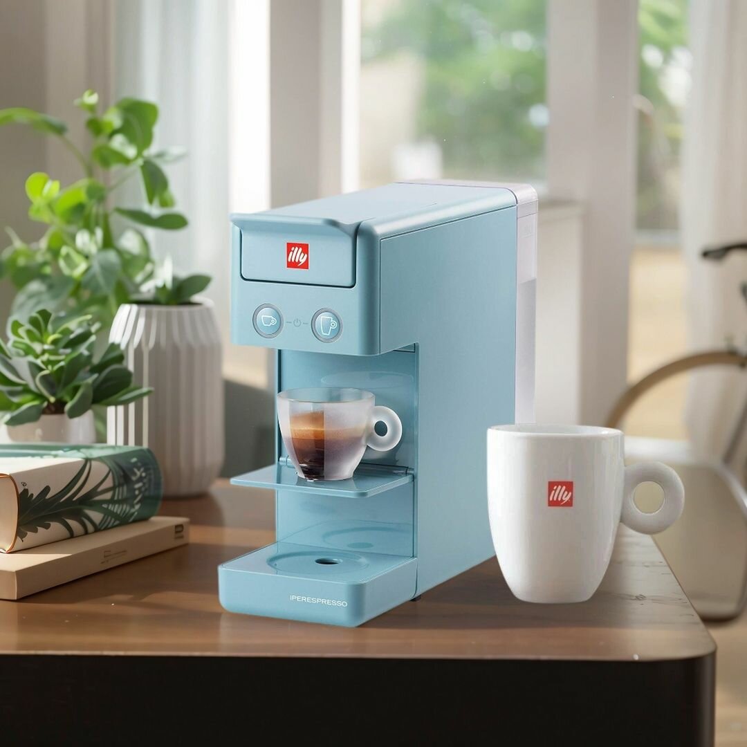 Капсульная кофемашина illy Y3.3 однопорционная кофемашина для капсул IperEspresso, синий