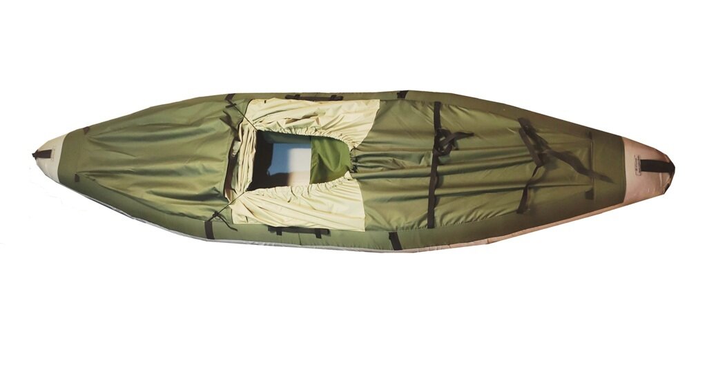 Байдарка Щ-1, баллоны ПУ, цвет зеленый