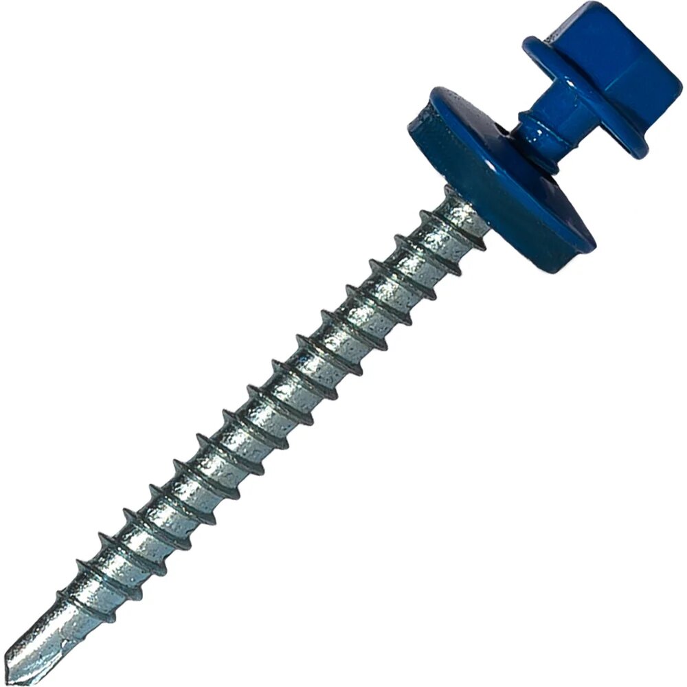 HARDWEX Саморез кровельный по дереву ТМ HWX2-W-P5-4.8x50 мм. св.№1, RAL 5005, 200 шт 5190000023026