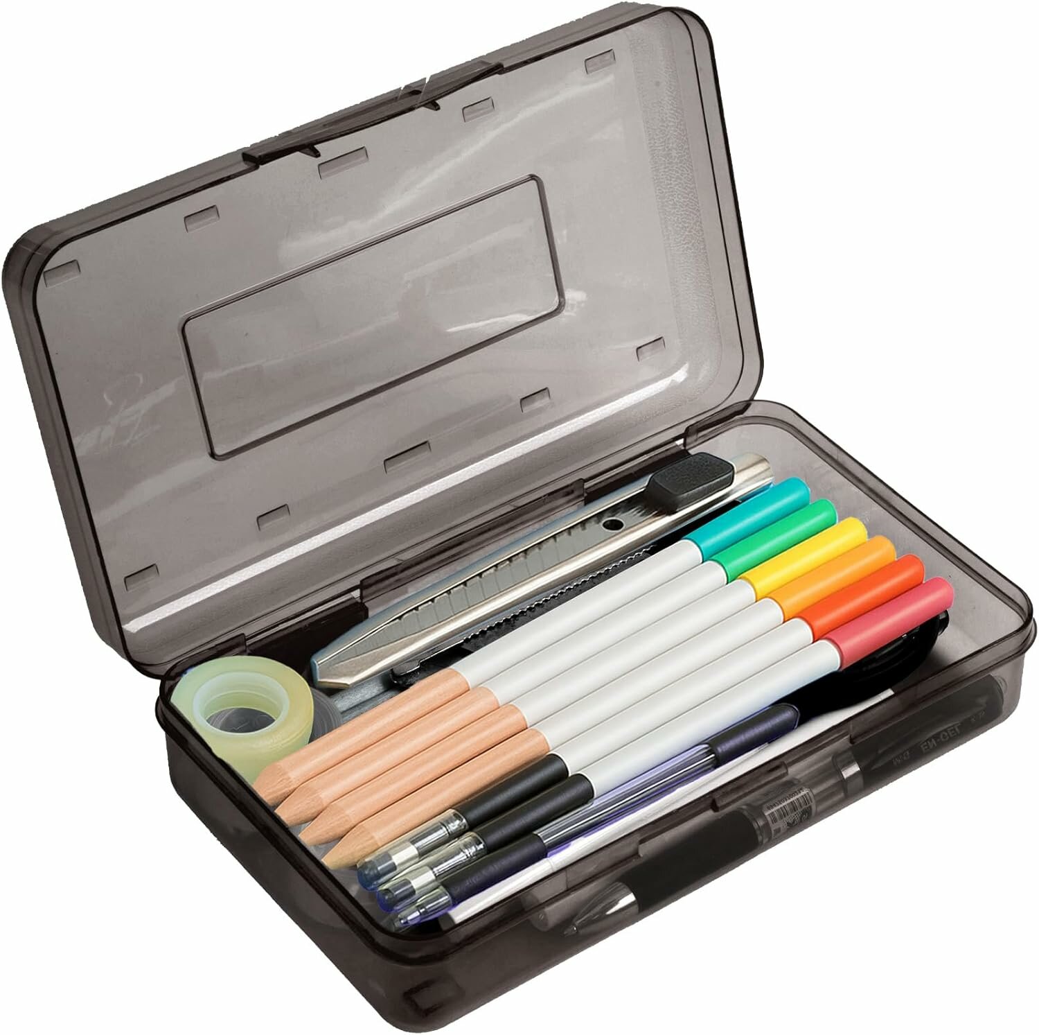 Прозрачный пенал, многофункциональный ящик для хранения большой емкости