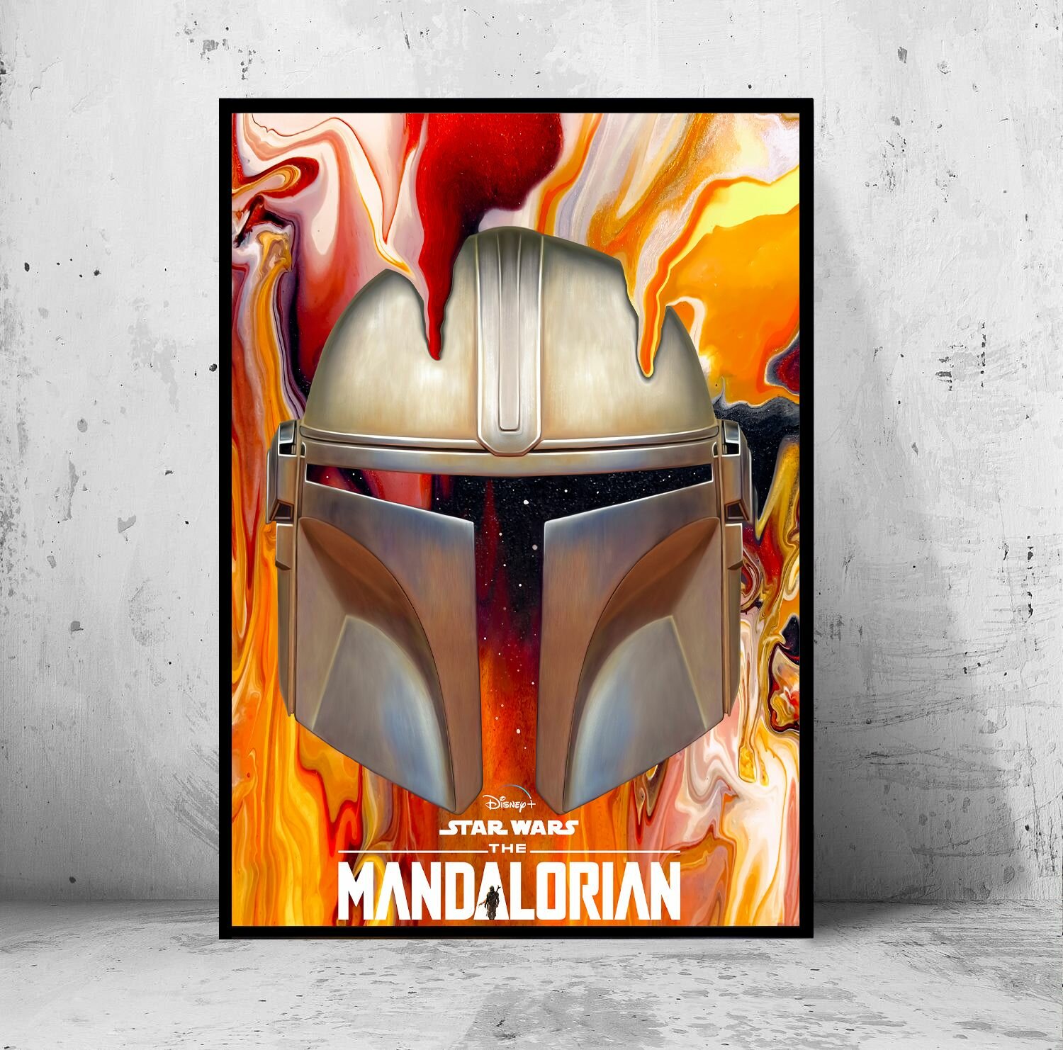 Плакат, постер the Mandalorian (Мандалорец, Звездные Войны, Star Wars) на бумаге, размер 21х30см