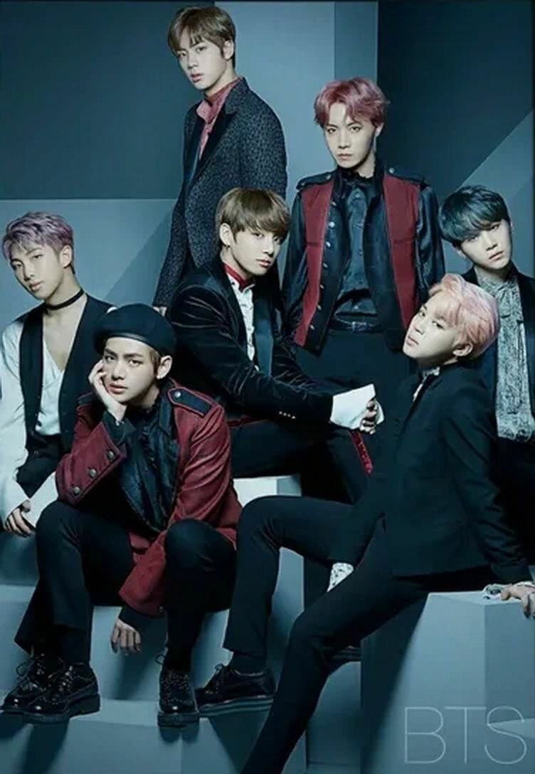 Плакат, постер BTS Южнокорейский бой-бэнд на бумаге, размер 21х30см
