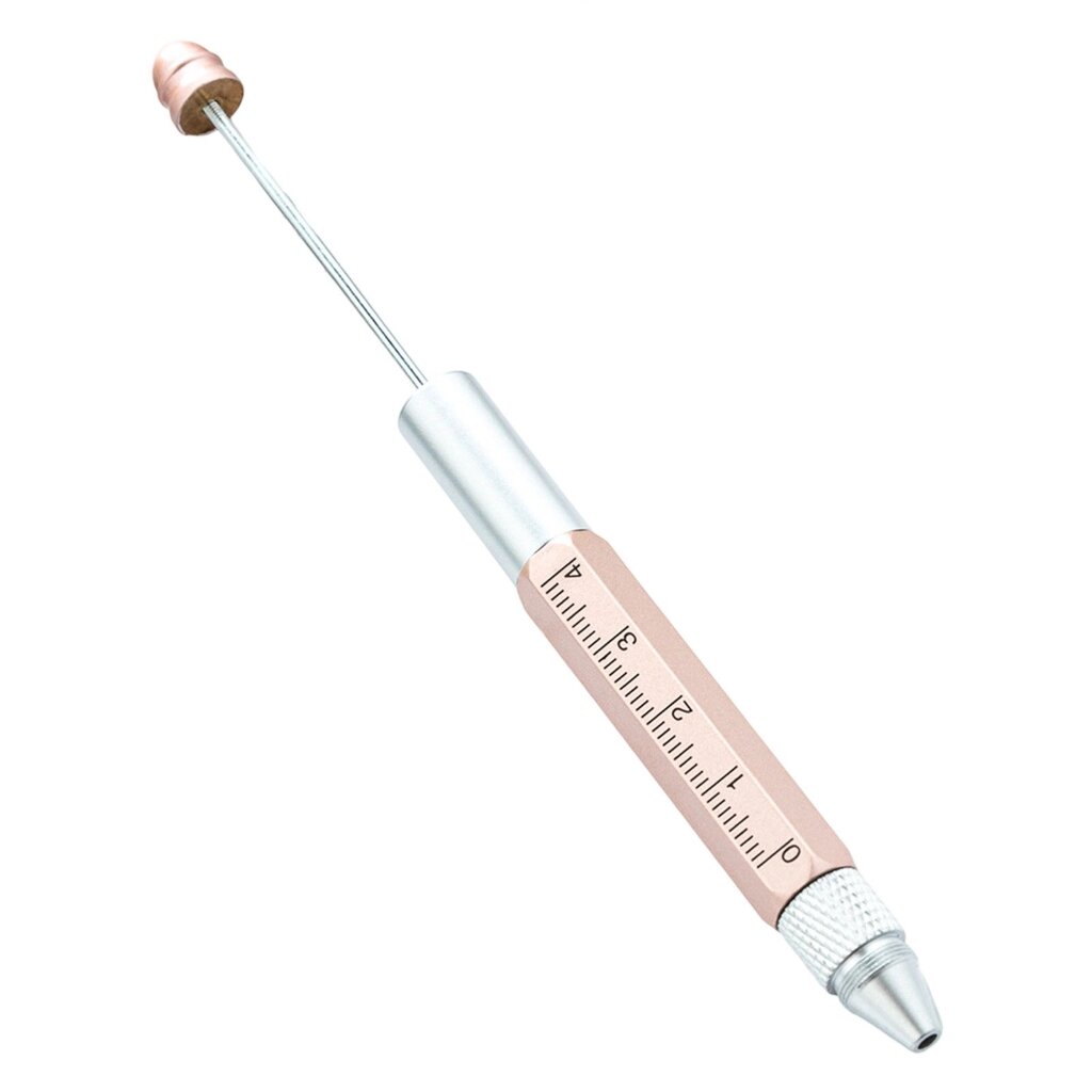 Многофункциональная ручка 5 В 1 с отверткой Шариковая линейка Многофункциональная металлическая ручка для рисования бисером