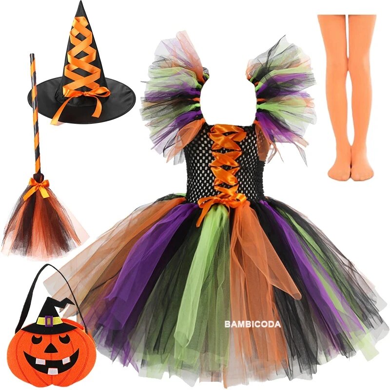 Костюм ведьмы STYNISYT из полиэстера для девочек M(4-5Y), c5