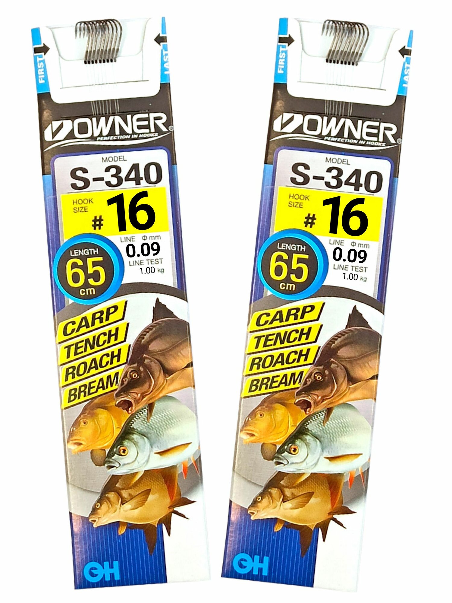 OWNER Поводок готовый S-340 №16 9шт 2 упаковки