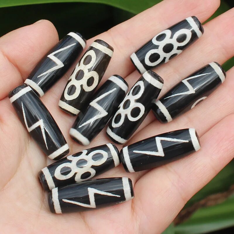 6 шт. овальные бусины из агата Laerf Beads Light 5eyes