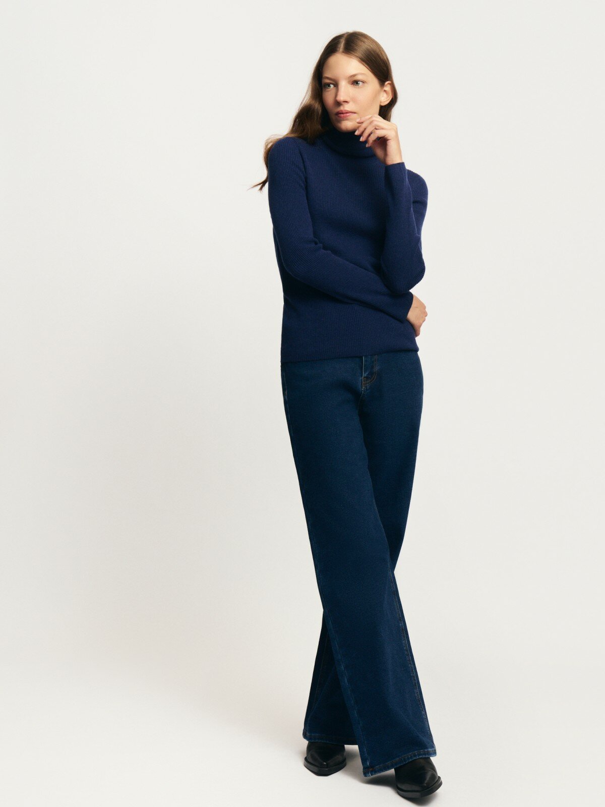 Джинсы широкие 