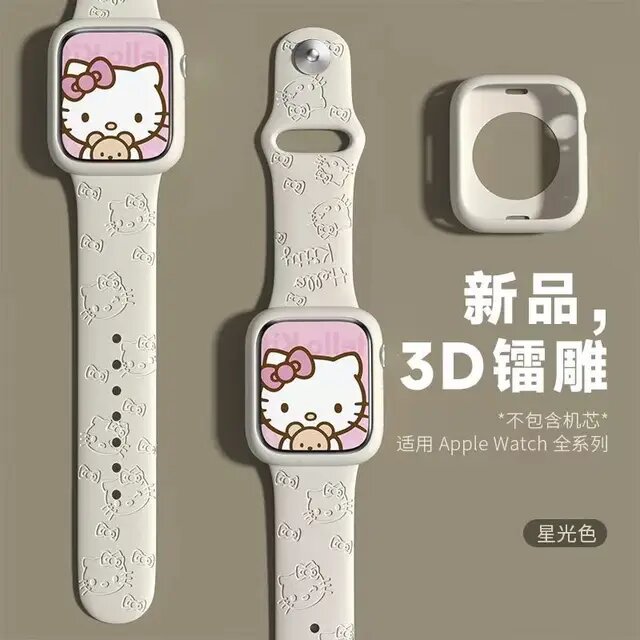 Эксклюзивный браслет для Apple Watch с дизайном Hello Kitty представлен в премиальном исполнении