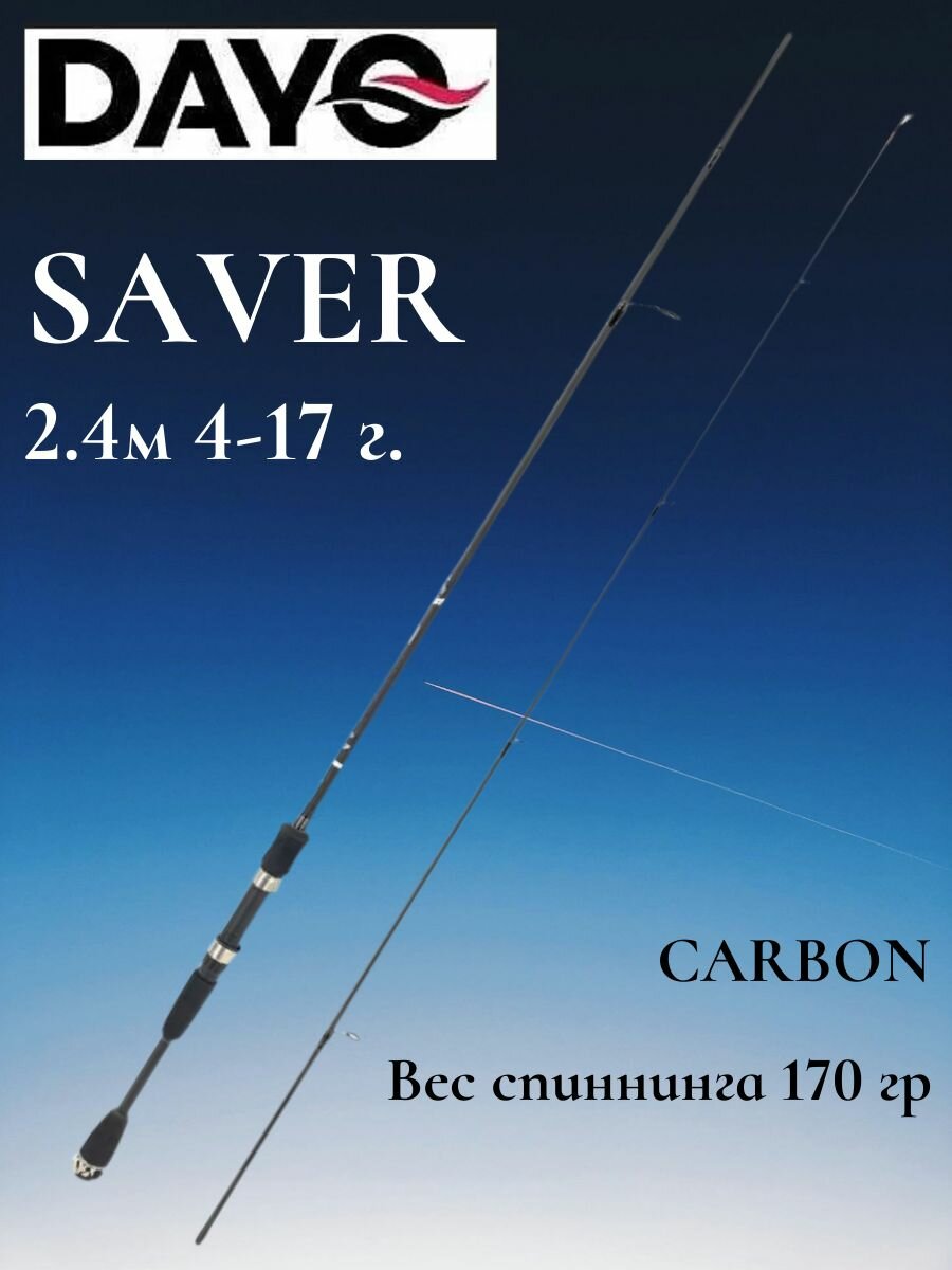 Спиннинг Dayo SAVER 2.4м, тест 4 - 17 гр.