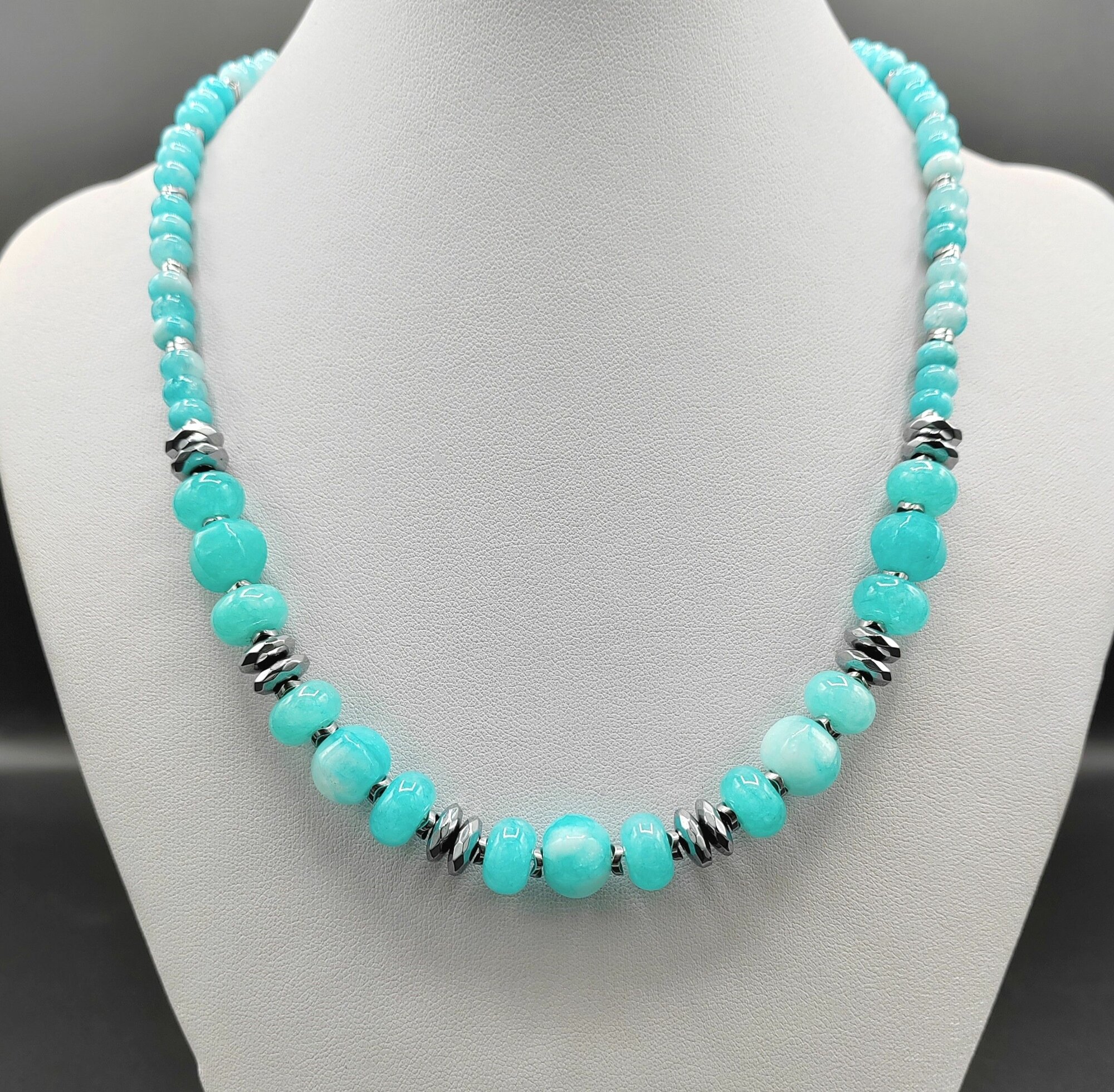 Чокер, гематит, турмалин синтетический