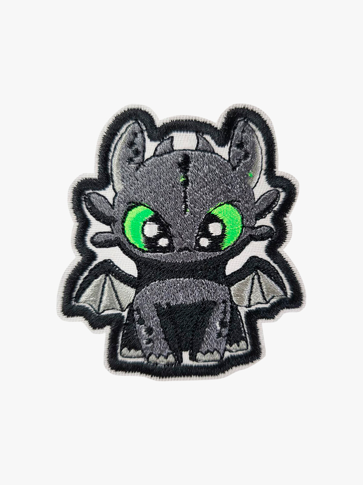 Нашивка, шеврон, патч (patch) Беззубик, размер 6,5*5,8 см