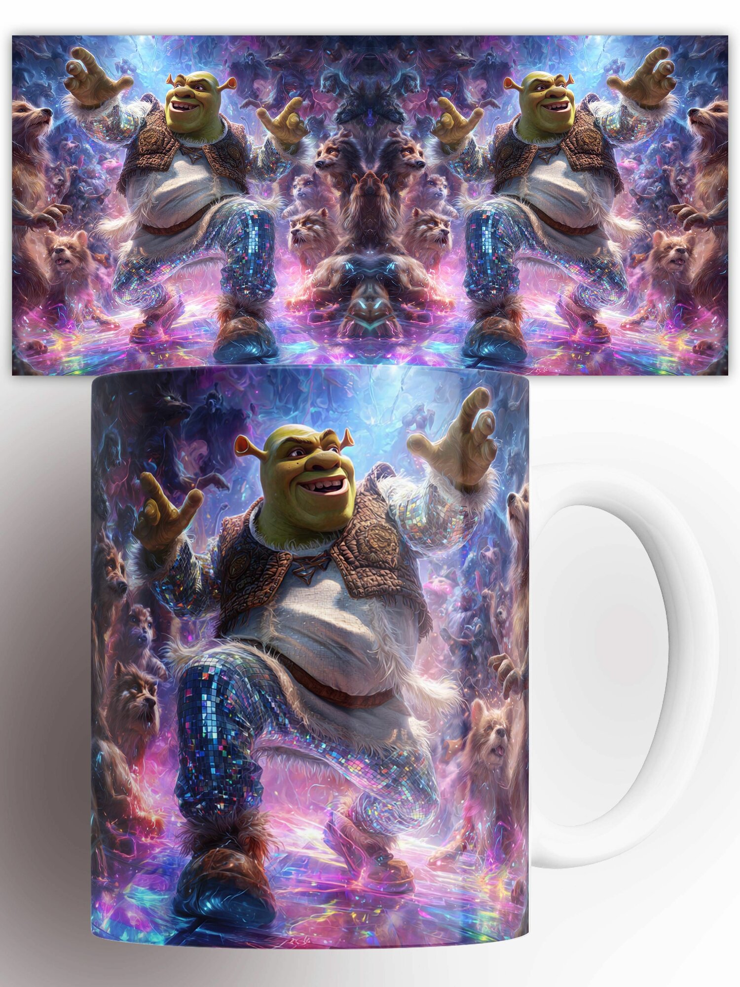 Кружка с приколом Шрек 330 мл