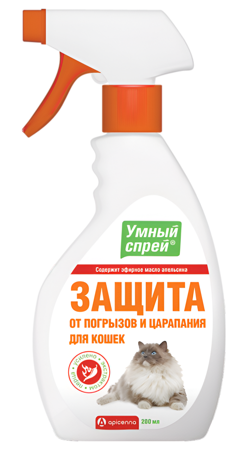 Умный спрей для кошек Apicenna "Защита от царапания и погрызов", Россия