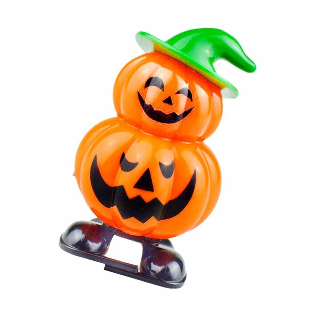 Фигурки, (1шт) Двухслойная тыквенная игрушка на Хэллоуин-зеленая шляпа из двухслойной тыквы