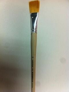 Невская палитра Кисть художественная для рисования синтетика плоская №24