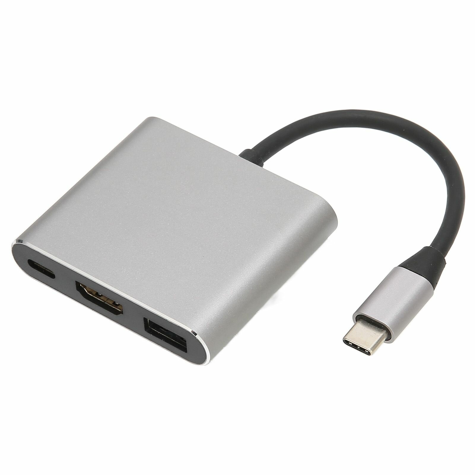 3-в-1 USB-C HDMI 4K 30Гц + USB3.0, мультимедийный хаб, алюминий