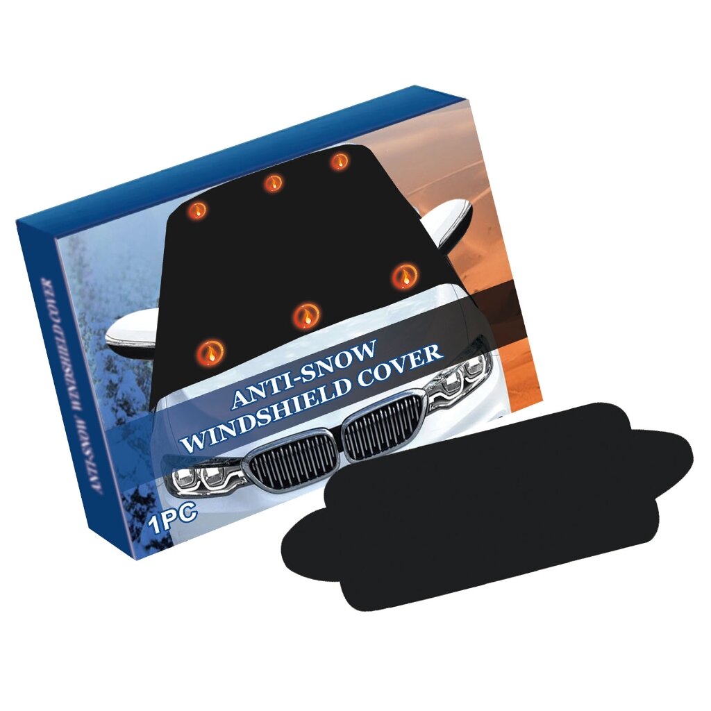 Устойчивый к дождю и снегу Черный чехол Пылезащитный автомобильный зонт Для защиты переднего ветрового стекла
