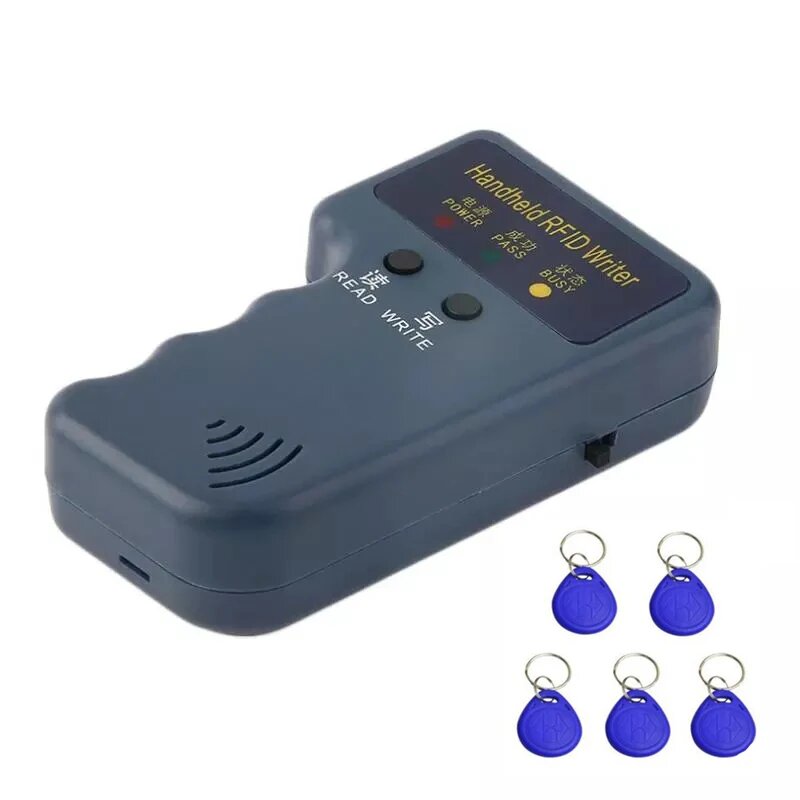 Портативный Смарт-дубликатор RFID 125 кГц EM4305 T5577: Копирование, Запись, Программирование, Чтение, 5 Перезаписываемых Карт
