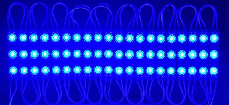 Светодиодный модуль MERRYLE, Голубой, 2835, 3 SMD, DC12V, IP65