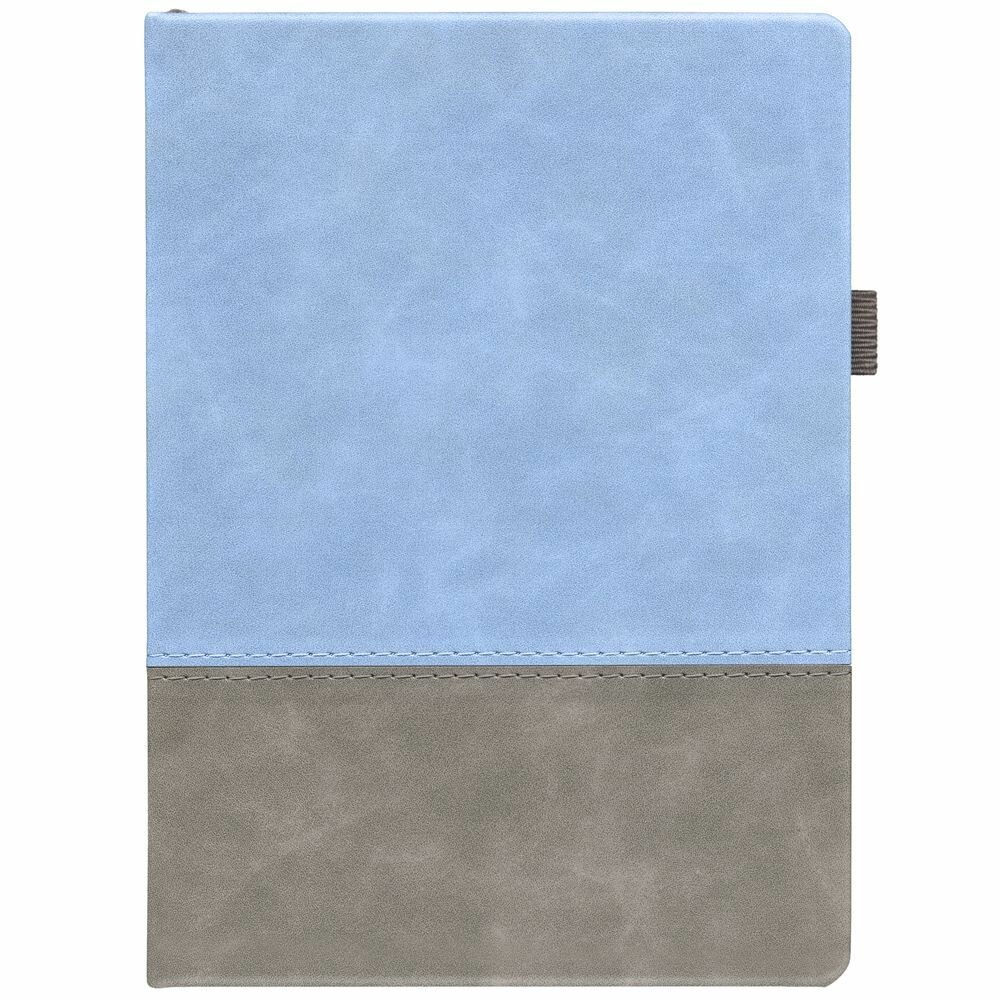Ежедневник Horizon, недатированный, серый с голубым, 15х21 см