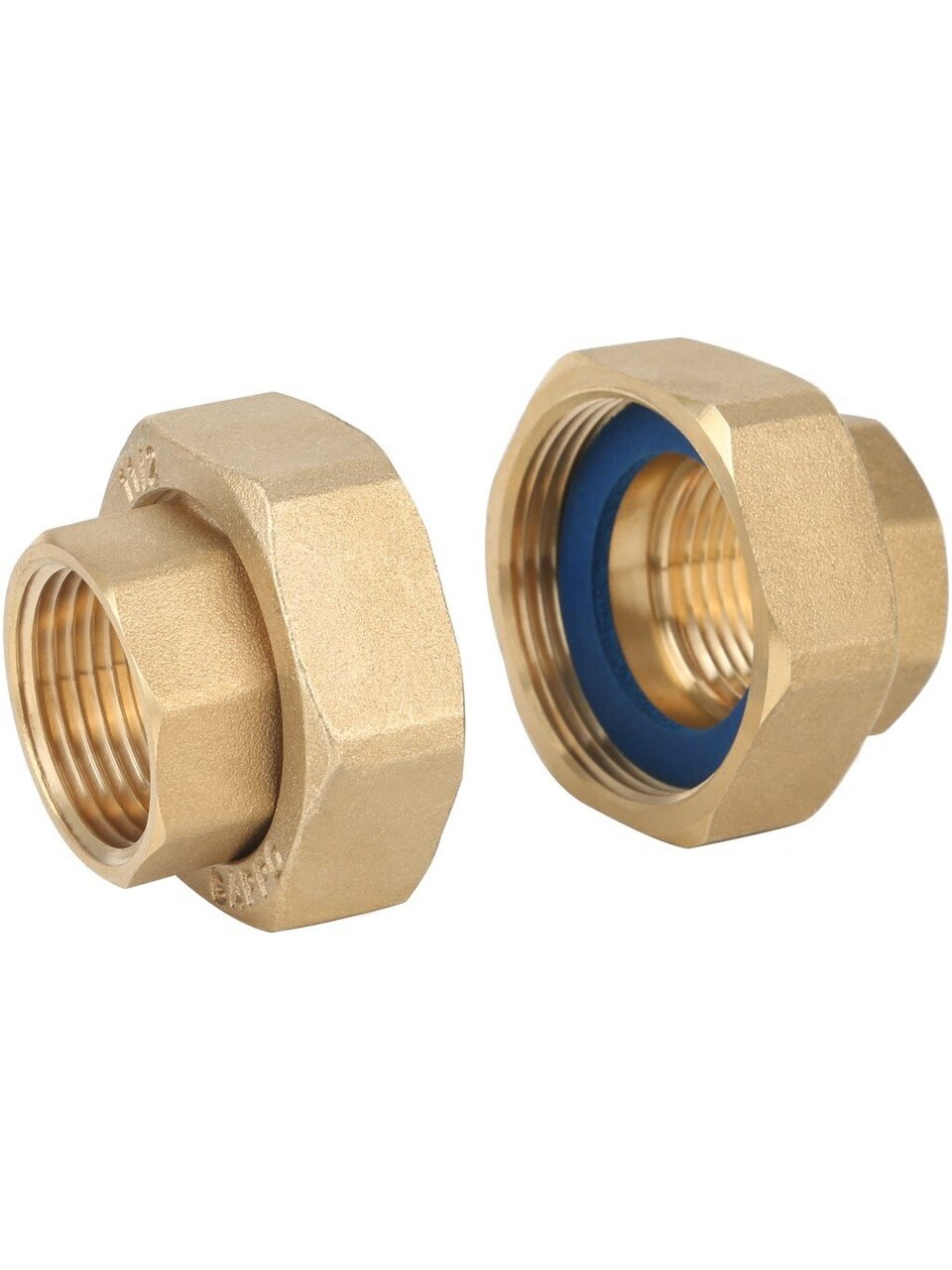 Гайки для насоса, латунь, 1"х1" 1/2, г-г, Gappo, G1228.0806