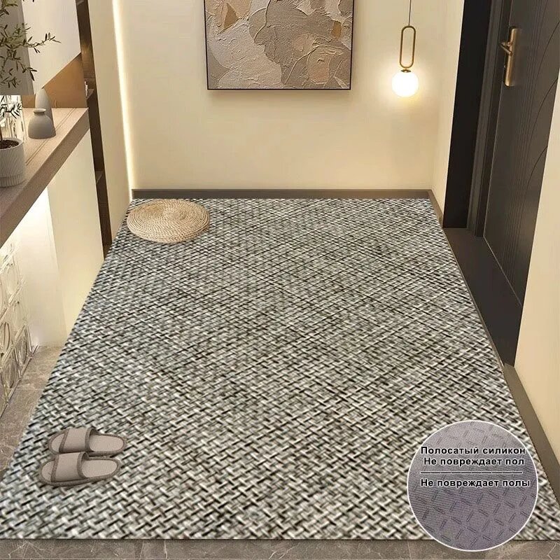 Коврик придверный liuliudashun, хрусталь, бархат, сизаль, 0,8 x 1,6 м