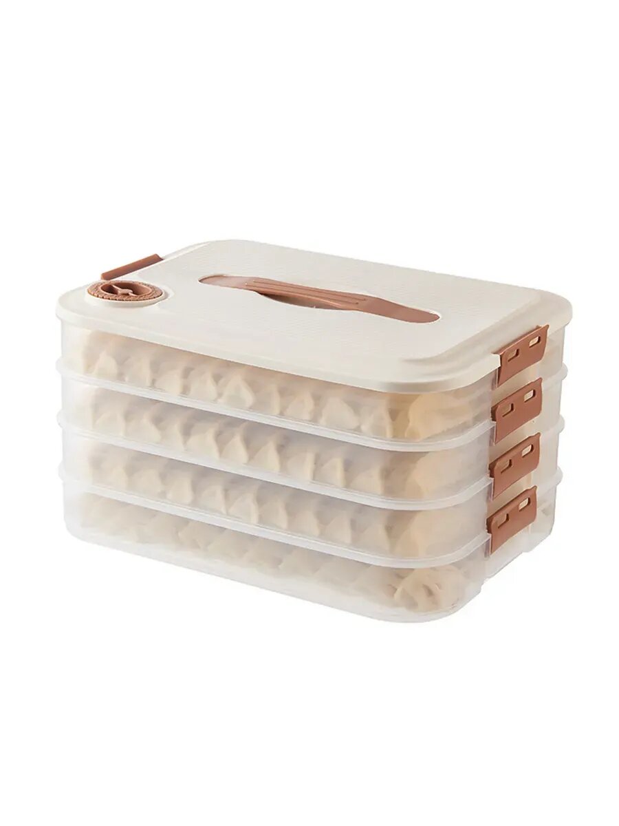 Коробка для хранения пельменей, контейнер для продуктов, 4 с