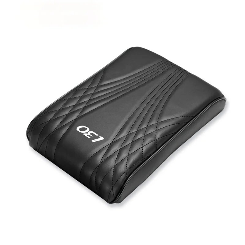 Автомобильная центральная консоль, подлокотник, коробка с сумкой для хранения для Hyundai ix35 i30, автоматический подлокотник, подставка для локтя, подушка для подлокотника i30-A-Black