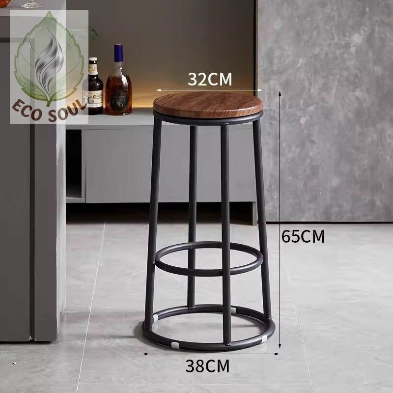 Полубарный стул кованый ретро для кухни и гостиной Z2