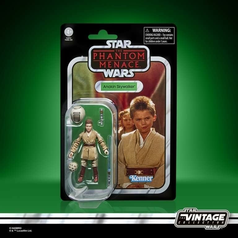 Фигурка Hasbro Star Wars, винтажная коллекция: Энакин Скайуокер, Скрытая угроза, 3,75 дюйма