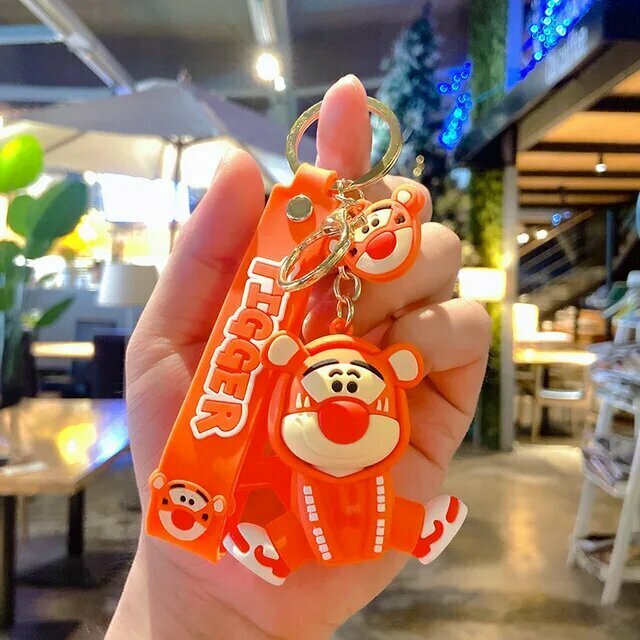 Брелок в стиле аниме Дисней, мультфильм Минни Маус, Микки Стич, милая кукла, брелок из ПВХ, орнамент, брелок для ключей, автомобильный кулон, детские игрушки, подарки