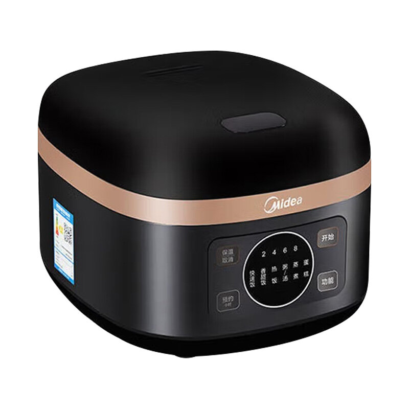 Рисоварка Midea 13520913, черная, объем 4L, высокая мощность, автоматическое отключение