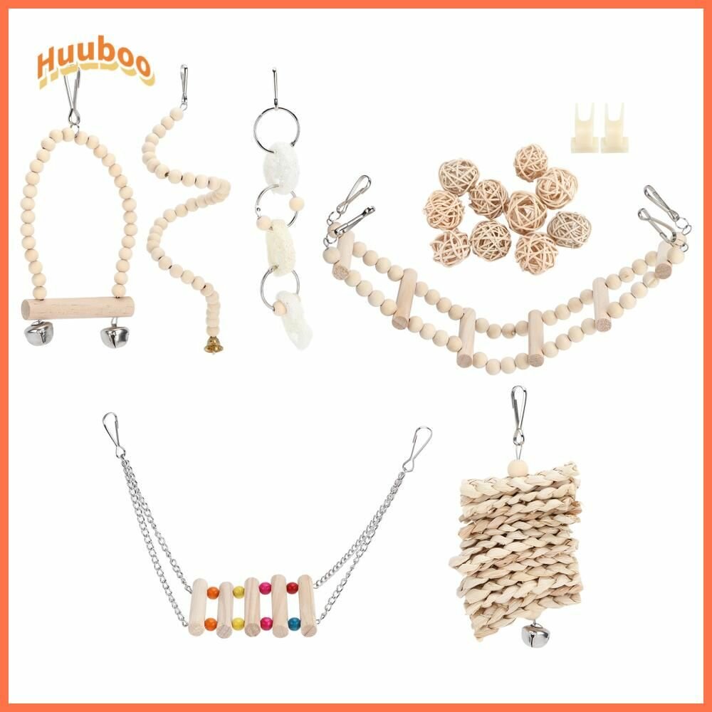 Игрушка для птиц, многофункциональная, украшение клетки для попугаев