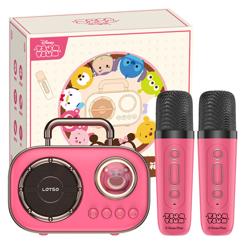 Bluetooth-колонка Disney Dual Band шумоподавляющая, fuchsia, с двумя микрофонами, длительное время работы