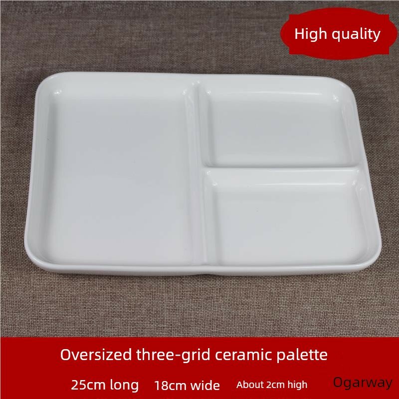 Премиум керамическая палитра для акварели художников, большая вместимость 10 дюймов (25x18 см)