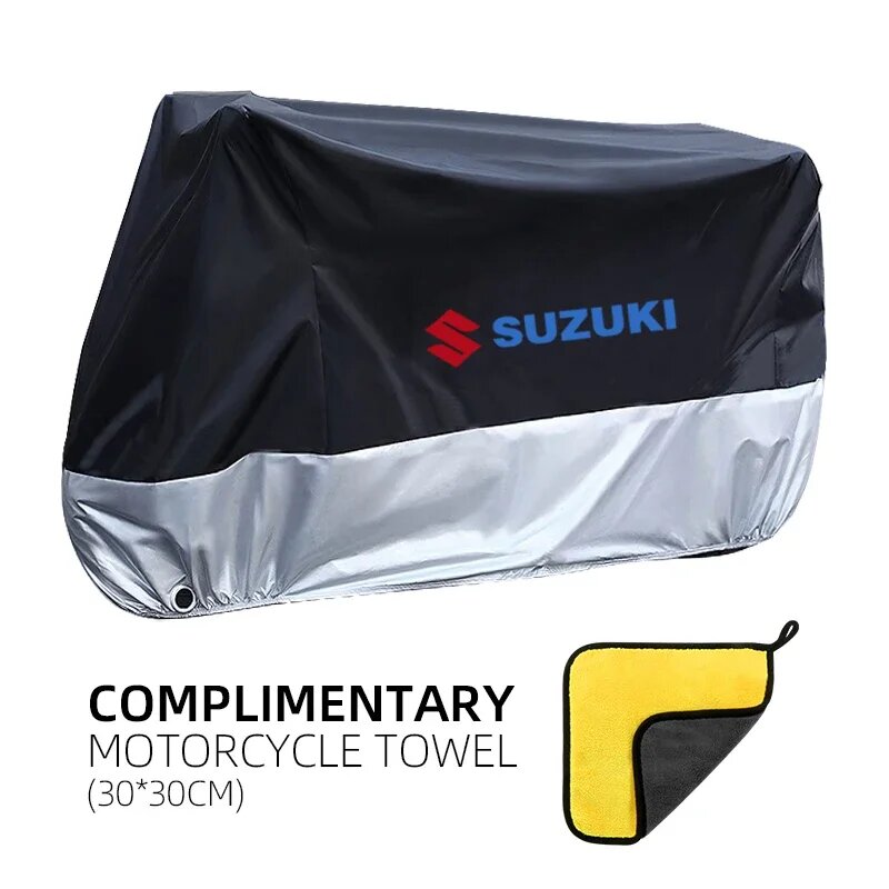 Чехол для мотоцикла, водонепроницаемый, пылезащитный, УФ-защитный, уличный дождевик для Suzuki GSXR GSX-R 1000 750 600 VSTROM DL250 DL650 XXXL for 220cm