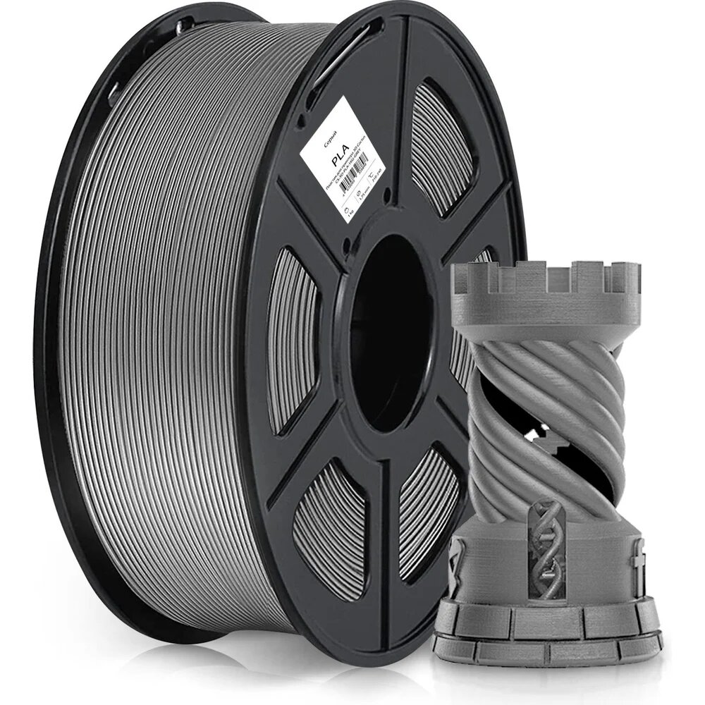 Пластик для 3D‑принтера Cactus 3D CS‑3D PLA, серый, материал PLA, совместим с FDM‑принтерами