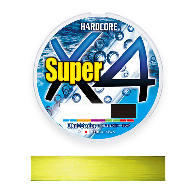 Шнур DUEL Hardcore Super X4 Hi-Vis Yellow 150m #1.2