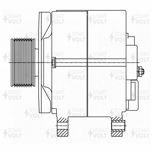 Генератор для а/м FAW 3252/3312/J6 с дв. CA6DL2/CA6DN1/CA6DM2 75A, STARTVOLT LG3096