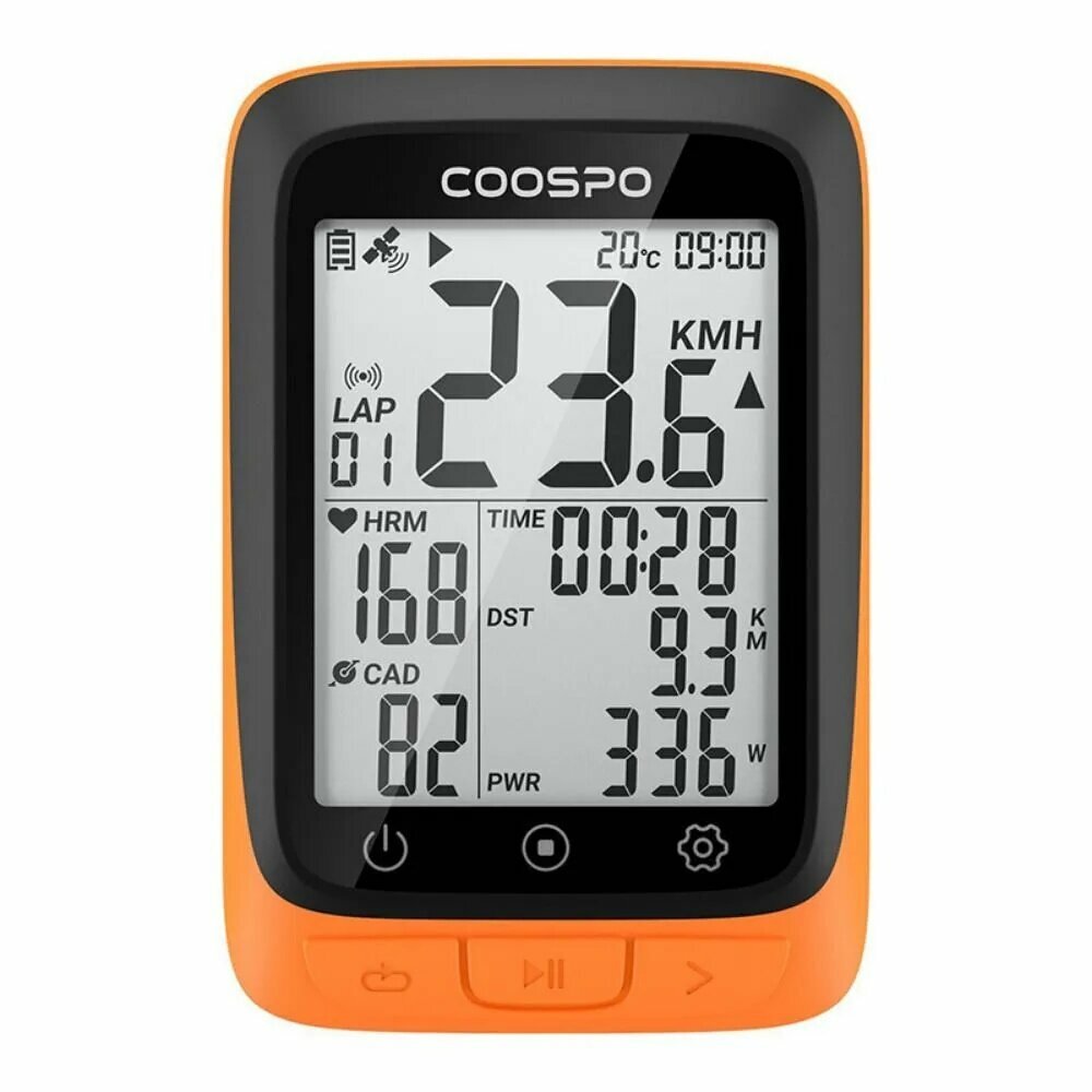COOSPO BC107 велосипедный компьютер GPS беспроводной велосипедный одометр спидометр 2,4-дюймовый водонепроницаемый функция