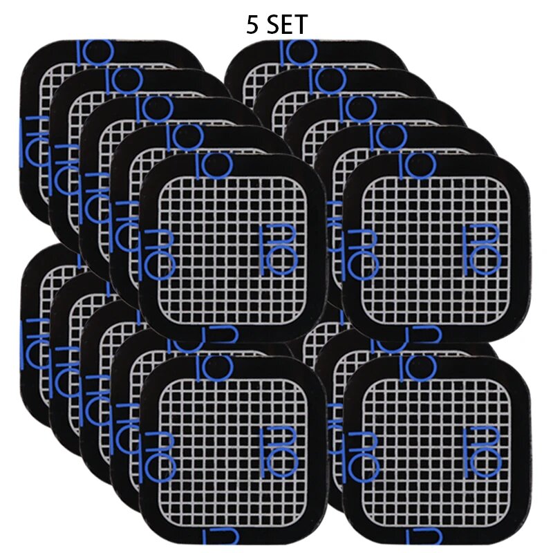 Набор Из 4 Электромиостимуляторов EMS С Многоразовыми Гелевыми Накладками Для Рук, Живота И Талии, Массажный Пояс Для Похудения