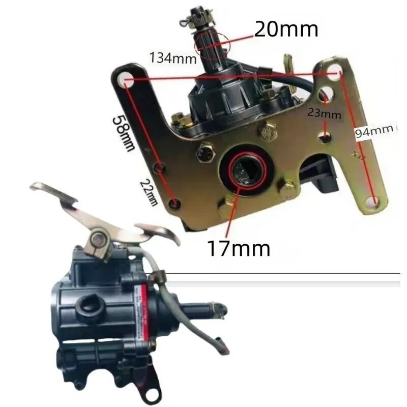 Коробка реверса в сборе (заднего хода) трицикл 2-е поколение 110-C-Сердечник отверстия вала17MM